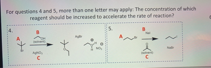Solved For questions 4 and 5, more than one letter may | Chegg.com