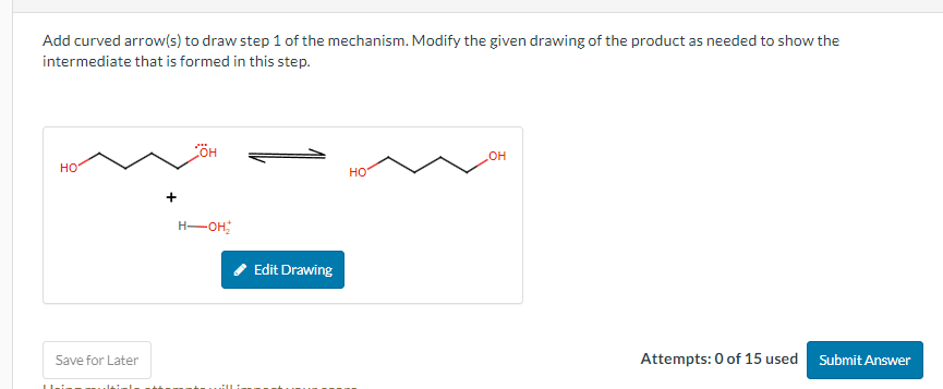 Solved Add curved arrow(s) ﻿to draw step 1 ﻿of the | Chegg.com