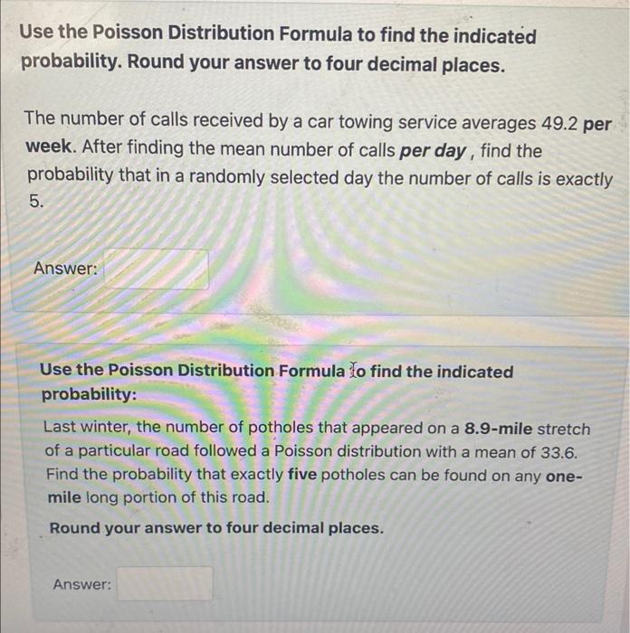 Solved If The Random Variable X Has A Poisson Distribution