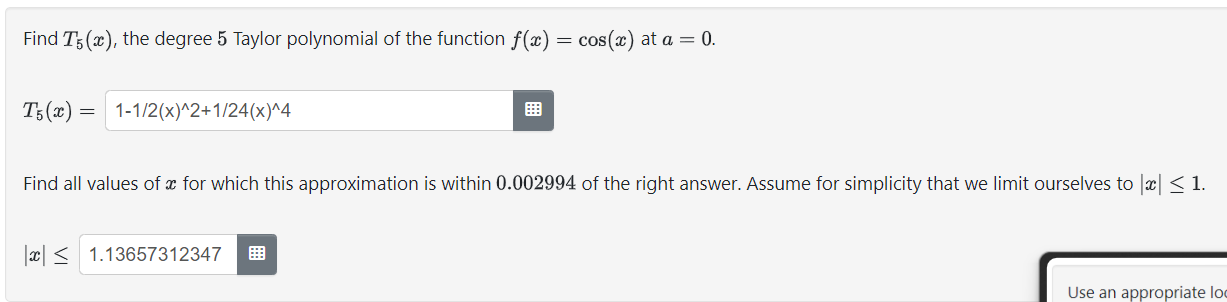 Solved Use an appropriate local quadratic approximation to | Chegg.com