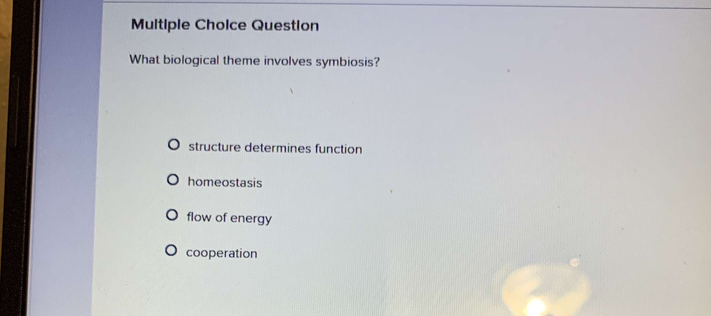 Solved Multiple Cholce QuestlonWhat biological theme | Chegg.com