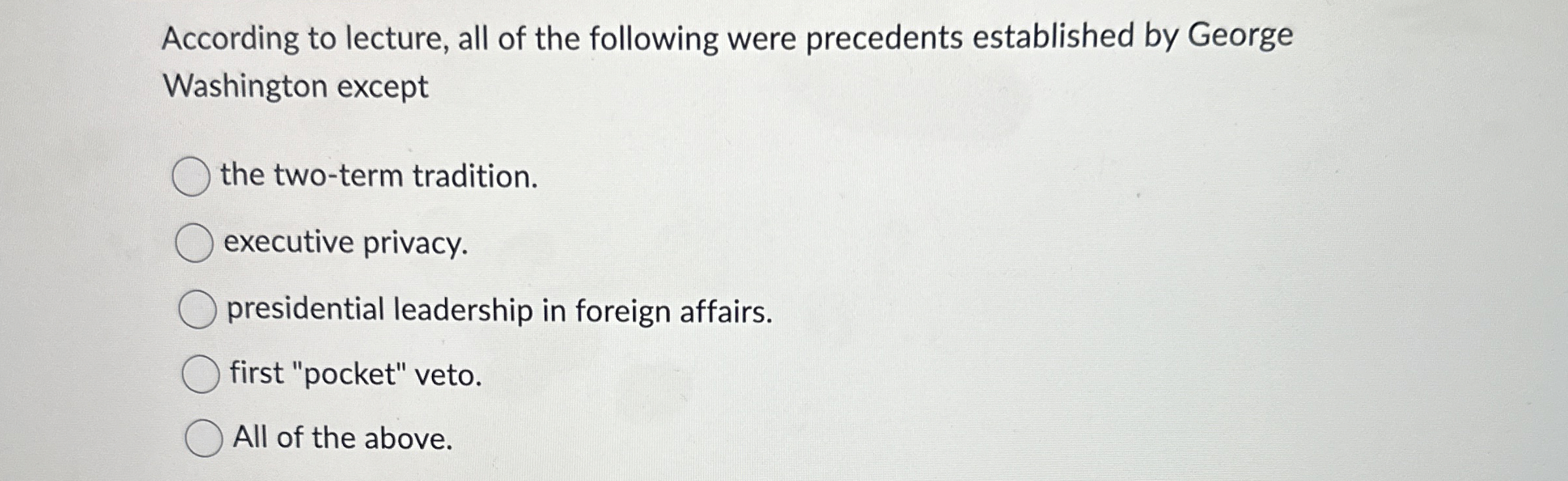 Solved According to lecture, all of the following were | Chegg.com