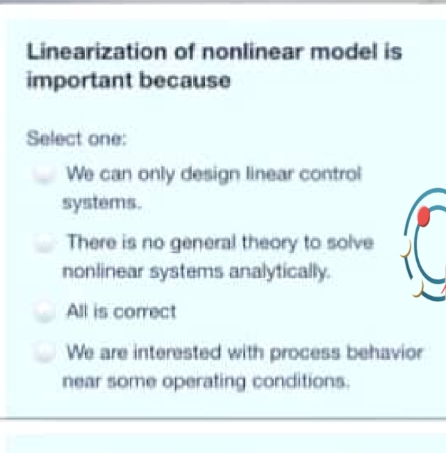 Solved Linearization Of Nonlinear Model Is Important