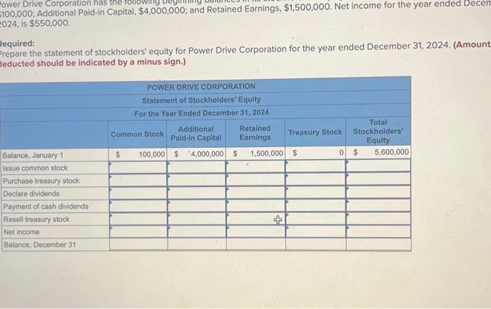 Solved Exercise 10-15 (Algo) Prepare a statement of | Chegg.com