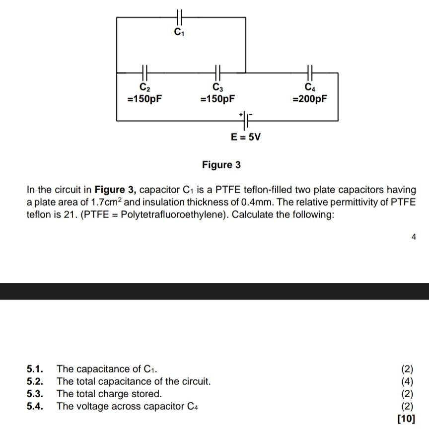 Solved Figure 3 In the circuit in Figure 3, capacitor C1 is | Chegg.com