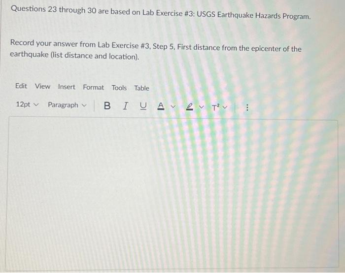 Questions 23 through 30 are based on Lab Exercise | Chegg.com