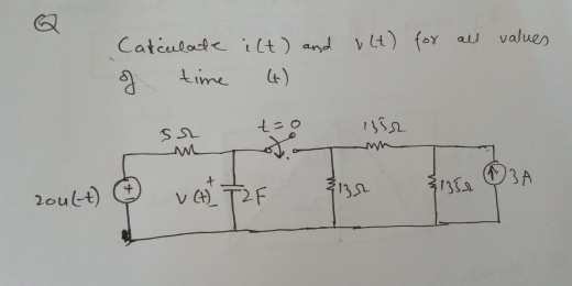 Solved Catculate ict) and Lt) for all values g time ts 1352 | Chegg.com