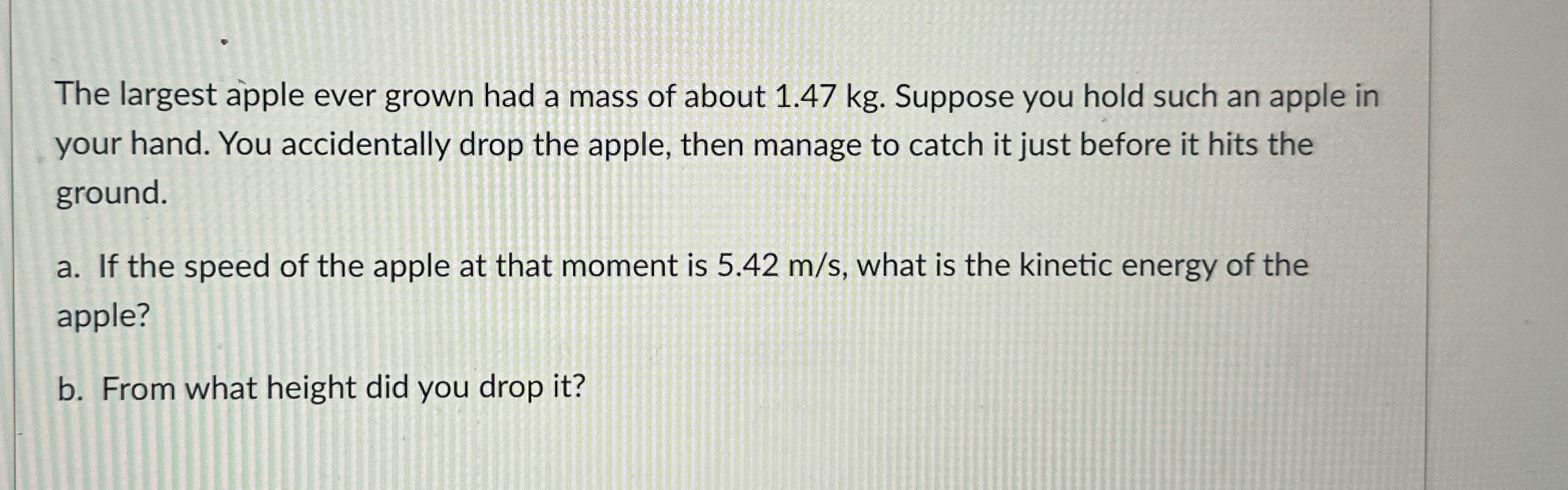 Solved The largest apple ever grown had a mass of about | Chegg.com