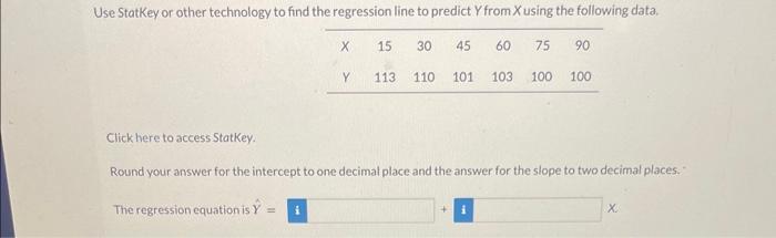 Solved Click here to access StatKey. Round your answer for | Chegg.com