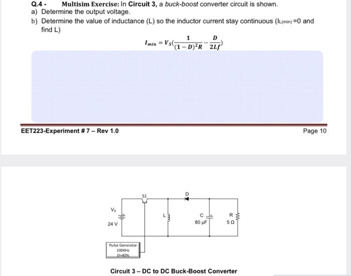 Solved Q.3 - A boost chopper is powered by a 12−V battery. | Chegg.com