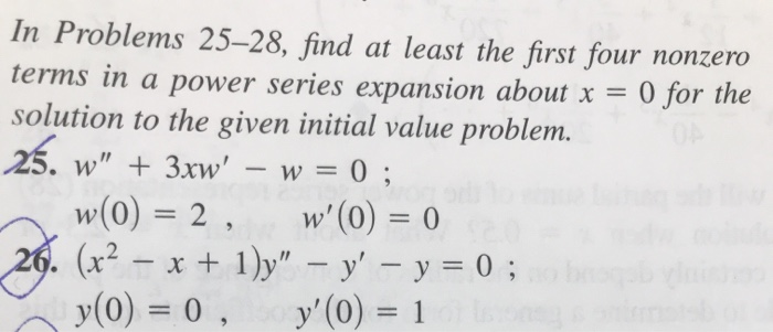 Solved In Problems 25–28, find at least the first four | Chegg.com