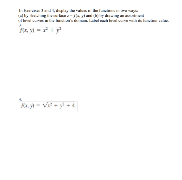 Solved In Exercises 3 ﻿and 4, ﻿display the values of the | Chegg.com