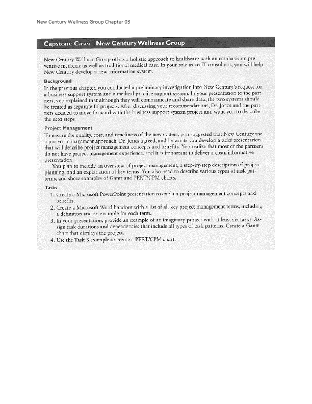 Solved CAPSTONE WELLNESS GROUP CHAP 3 | Chegg.com