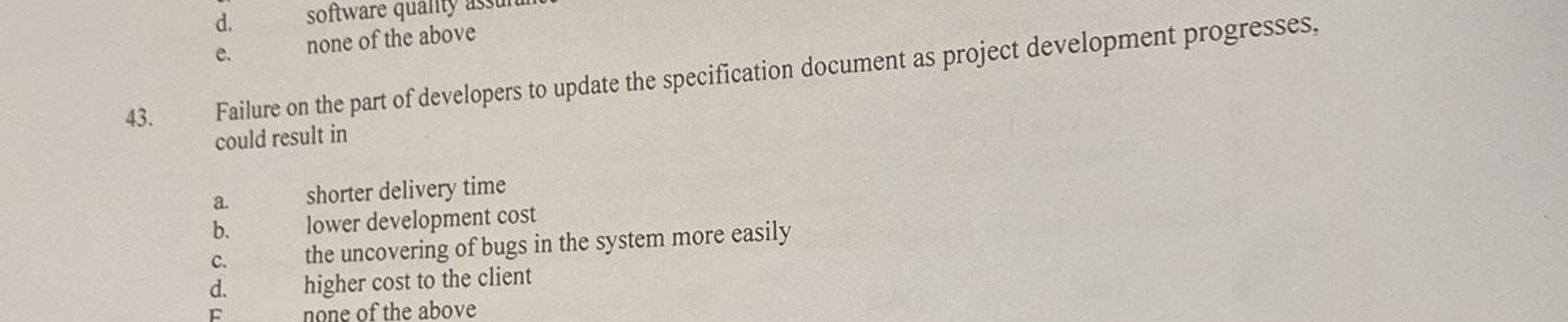 Solved Failure on the part of developers to update the | Chegg.com