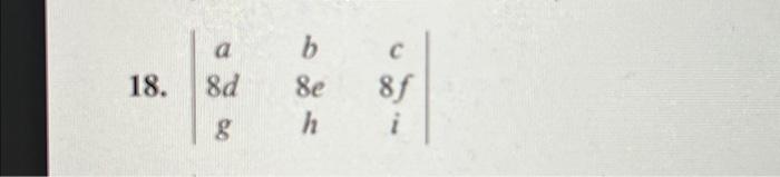 Solved Find the determinants in Exercises 15-20, where | Chegg.com