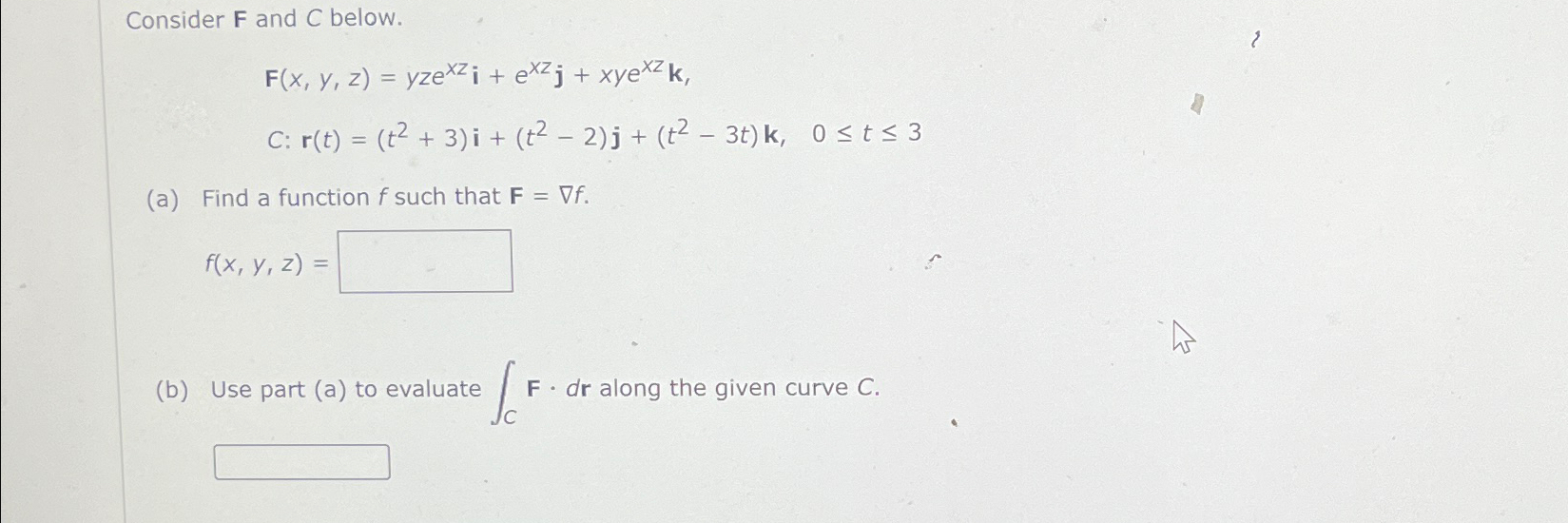 Solved Consider F ﻿and C | Chegg.com