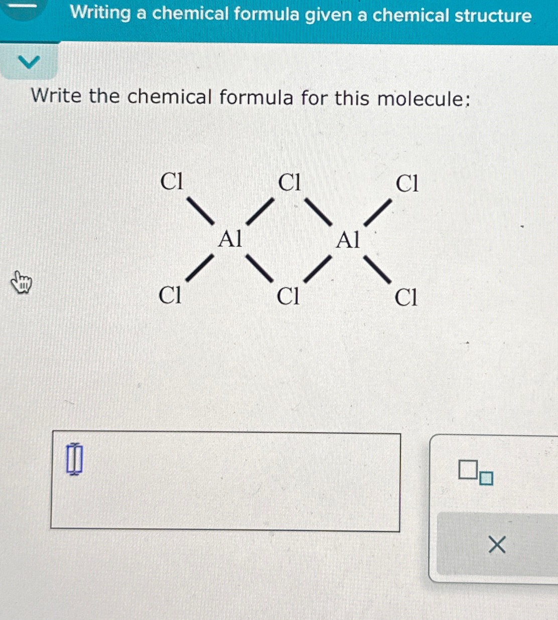Solved Writing a chemical formula given a chemical | Chegg.com