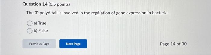 Solved The 3′-polyA tail is involved in the regulation of | Chegg.com