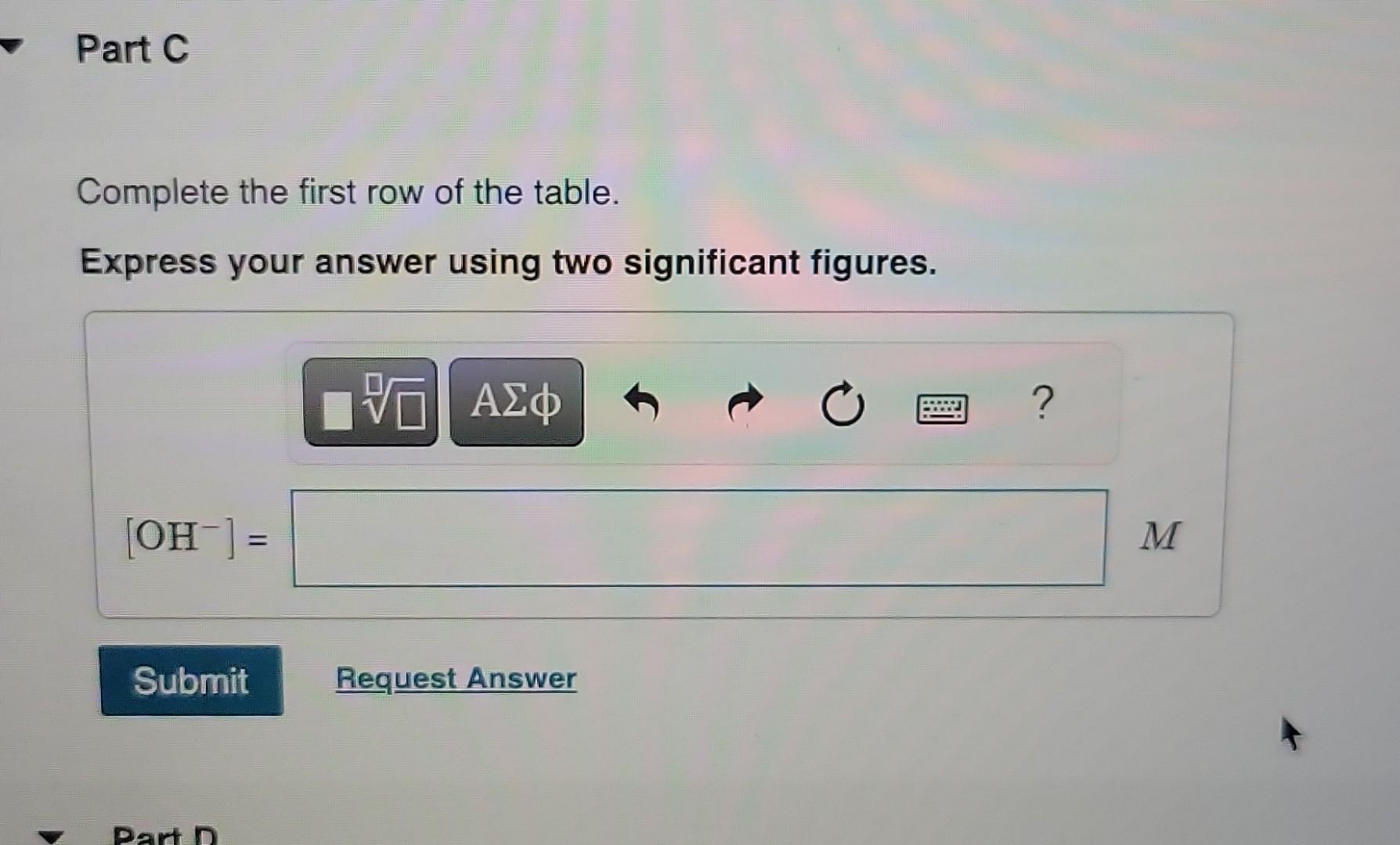 Solved Complete the first row of the table. Express your | Chegg.com