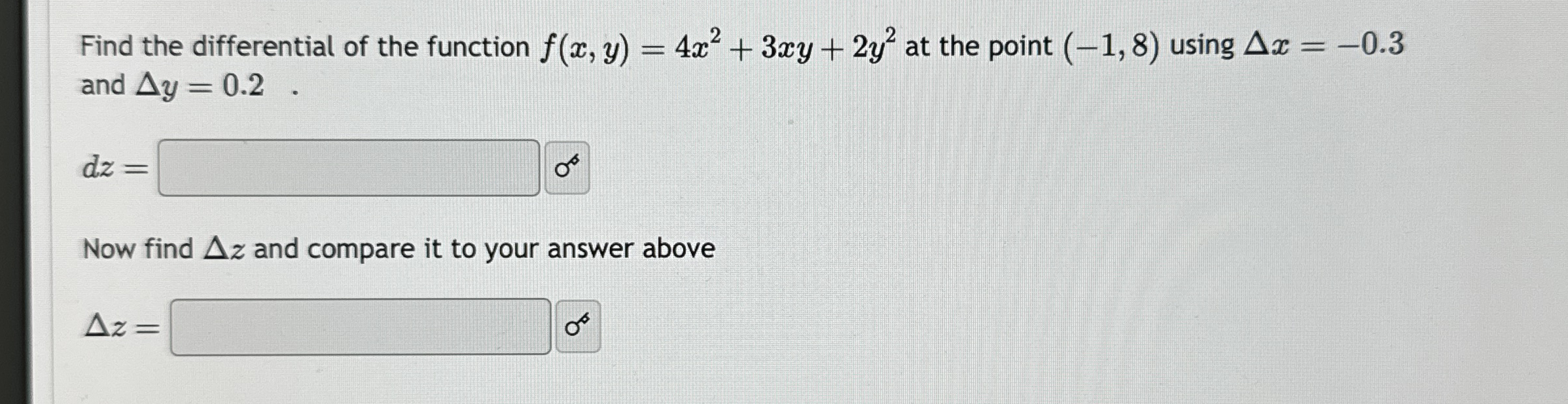 Solved Find the differential of the function | Chegg.com