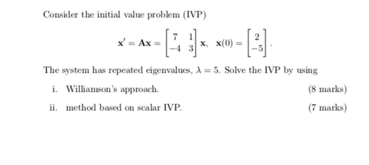 Solved Consider the initial value problem | Chegg.com