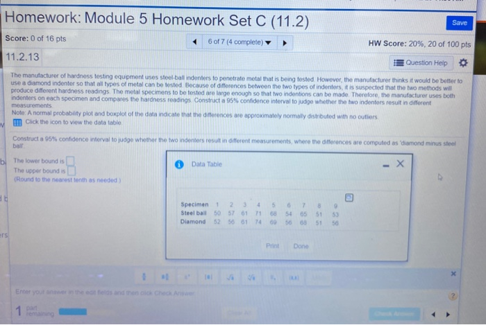 Solved Homework: Module 5 Homework Set C (11.2) Save Score: | Chegg.com