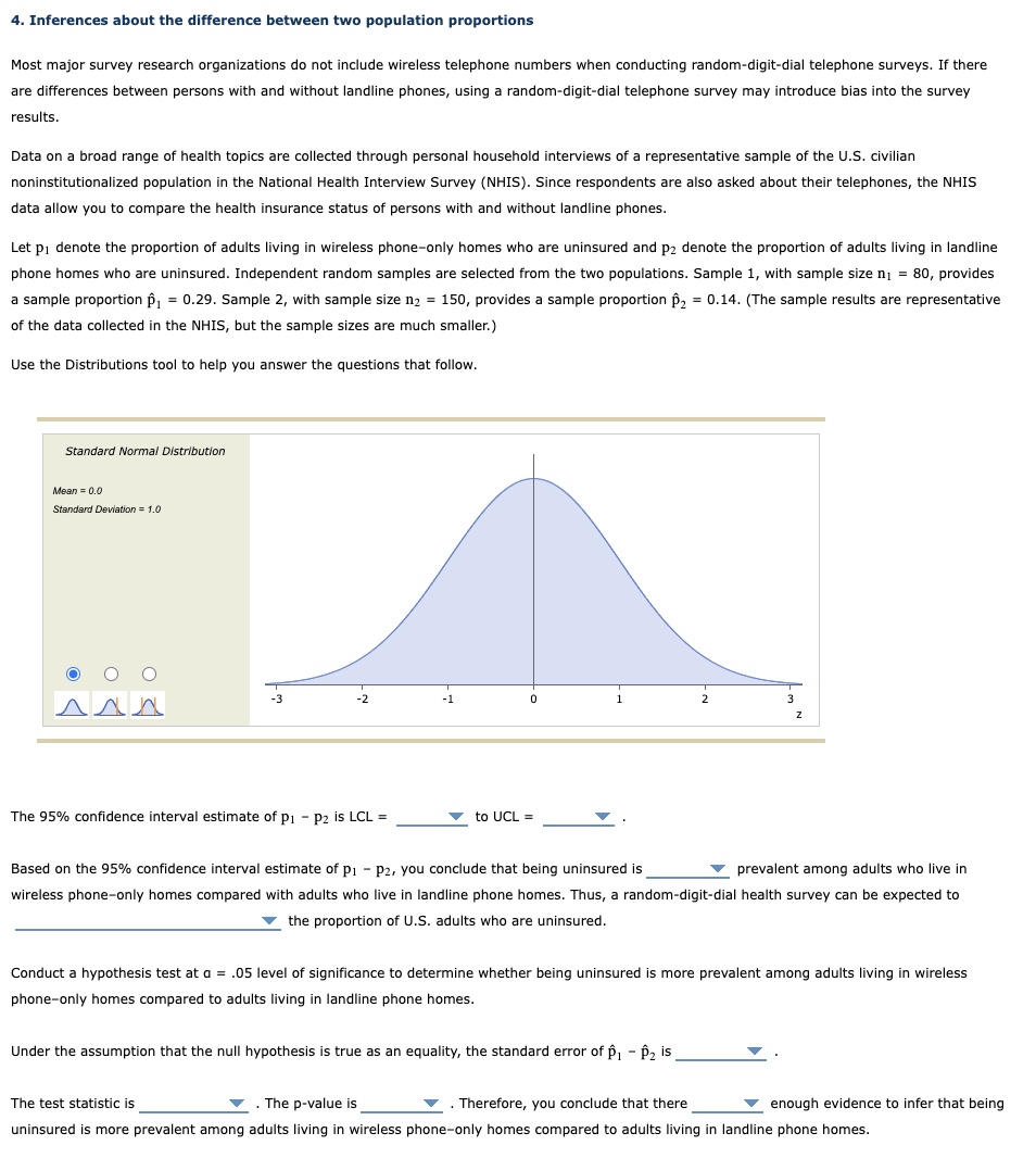 Solved Inferences about the difference between two | Chegg.com