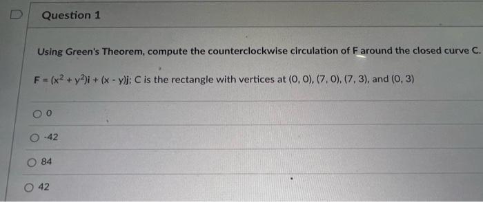 Solved Using Green's Theorem, compute the counterclockwise | Chegg.com