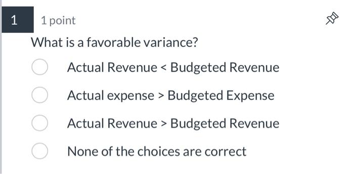 Solved - Now that you have learn about favorable variances. | Chegg.com