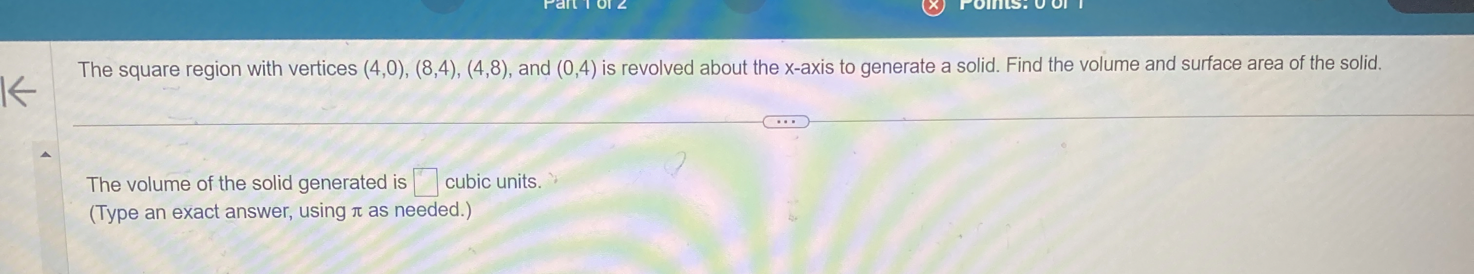 Solved The square region with vertices (4,0),(8,4),(4,8), | Chegg.com