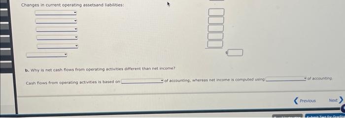 Solved Cash flows from (used for) operating | Chegg.com