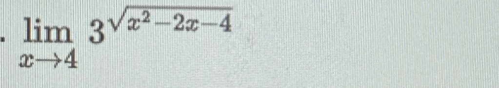 Solved limx→43x2-2x-42use continuity to evaluate the limit | Chegg.com