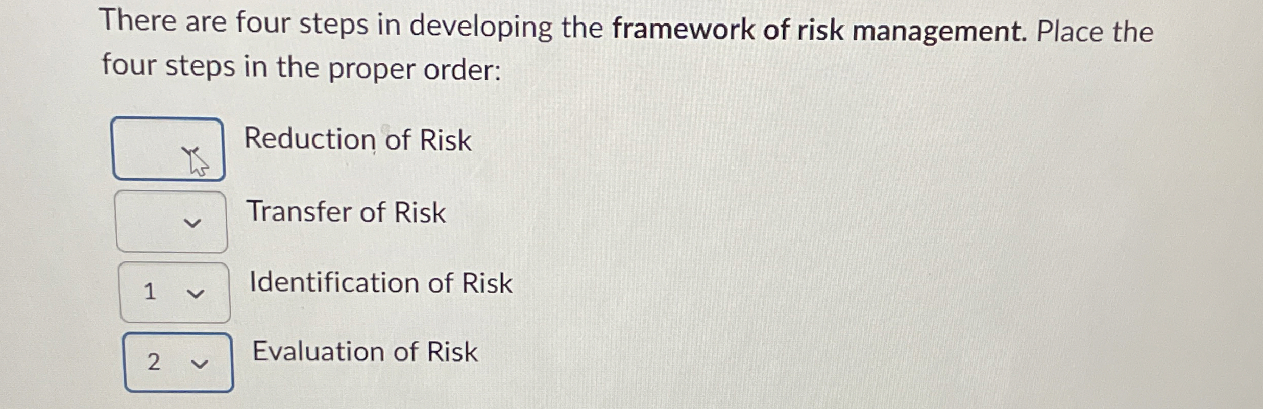 Solved There are four steps in developing the framework of | Chegg.com