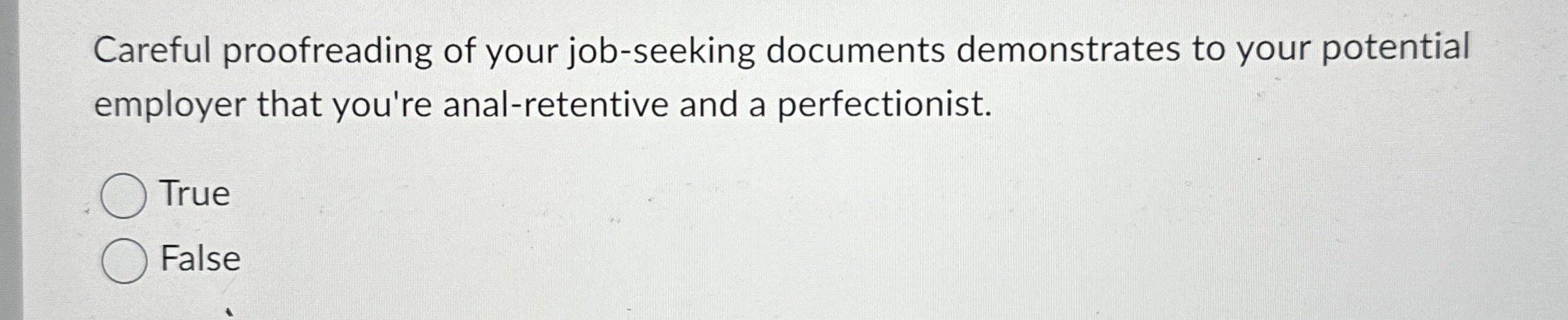 Solved Careful proofreading of your job-seeking documents | Chegg.com