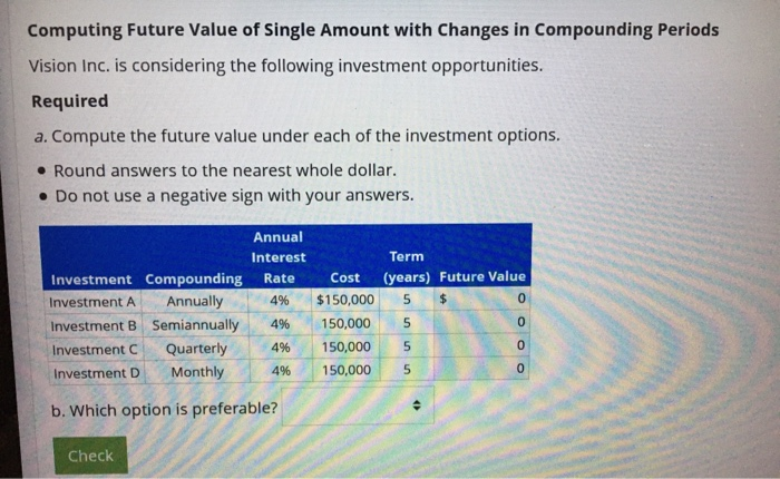 Solved Computing Future Value of Single Amount with Changes | Chegg.com