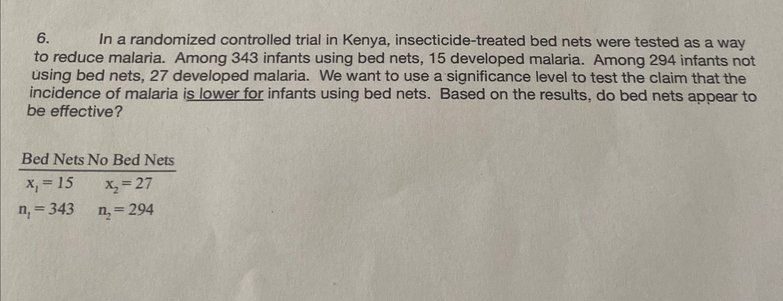 Solved In a randomized controlled trial in Kenya, | Chegg.com