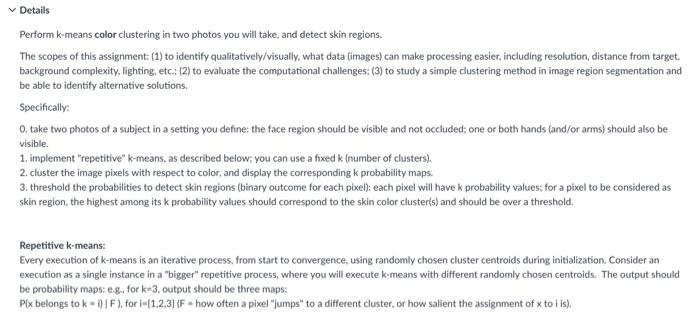 Solved Perform k-means color clustering in two photos you | Chegg.com