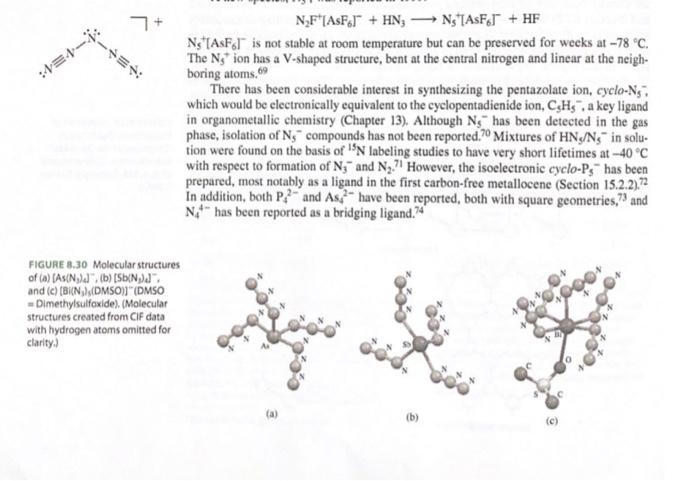 Solved The azide ion, N3, is linear with equal N-N bond | Chegg.com