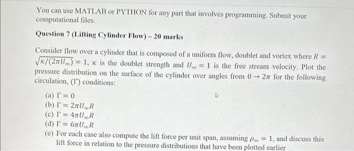 Solved You can use MATLAB or PYTHON for any part that | Chegg.com