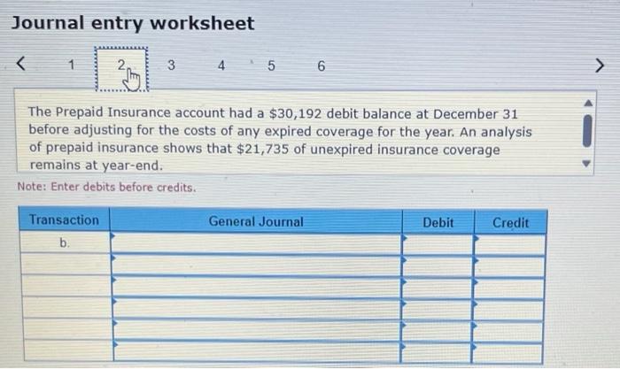 Journal entry worksheet Record the payment of accrued | Chegg.com