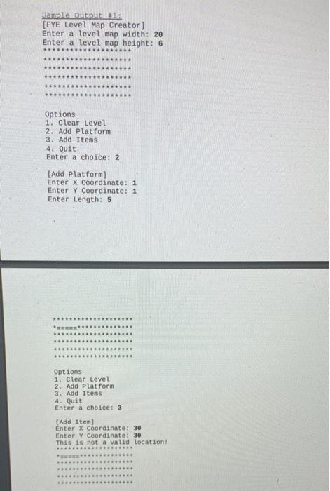 Solved Assignment 5C: Level Map Creator. There are a variety | Chegg.com