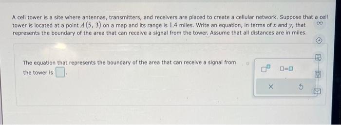 Solved A cell tower is a site where antennas, transmitters, | Chegg.com
