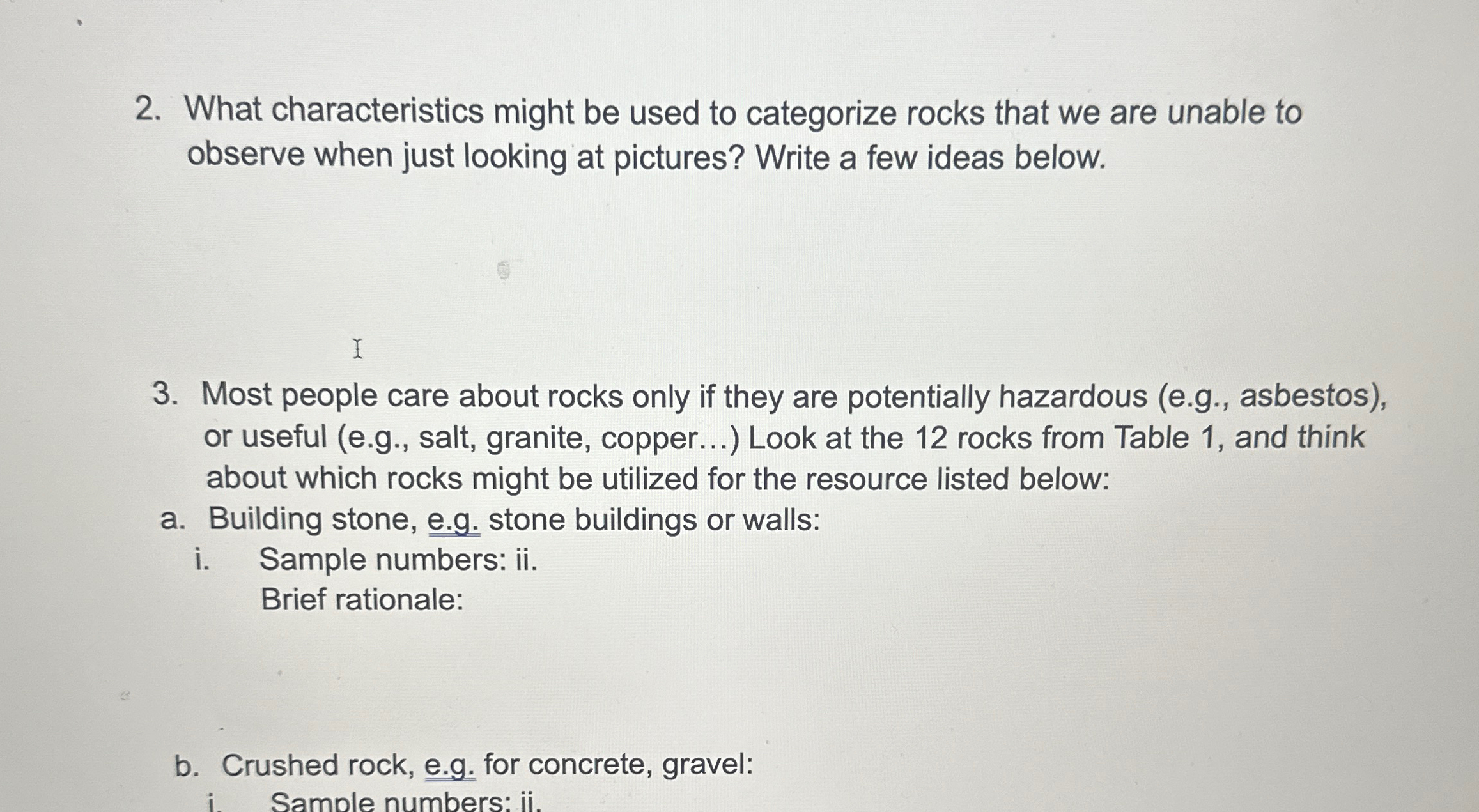 Solved What characteristics might be used to categorize | Chegg.com
