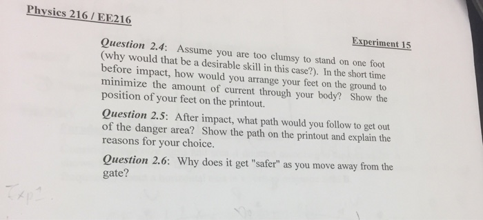 Physics 216 / EE216 Experiment 15 Question 2.4: | Chegg.com