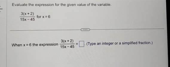 Solved Evaluate the expression for the given value of the | Chegg.com