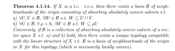 Solved Prove this Theorem where X is a locally convex | Chegg.com