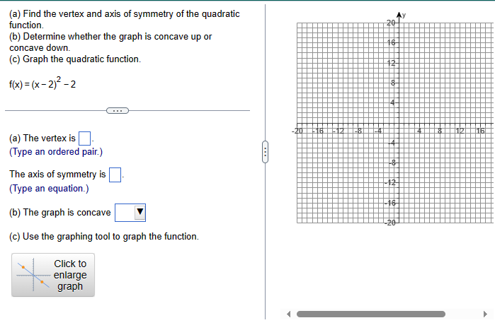 Solved (a) ﻿Find the vertex and axis of symmetry of the | Chegg.com