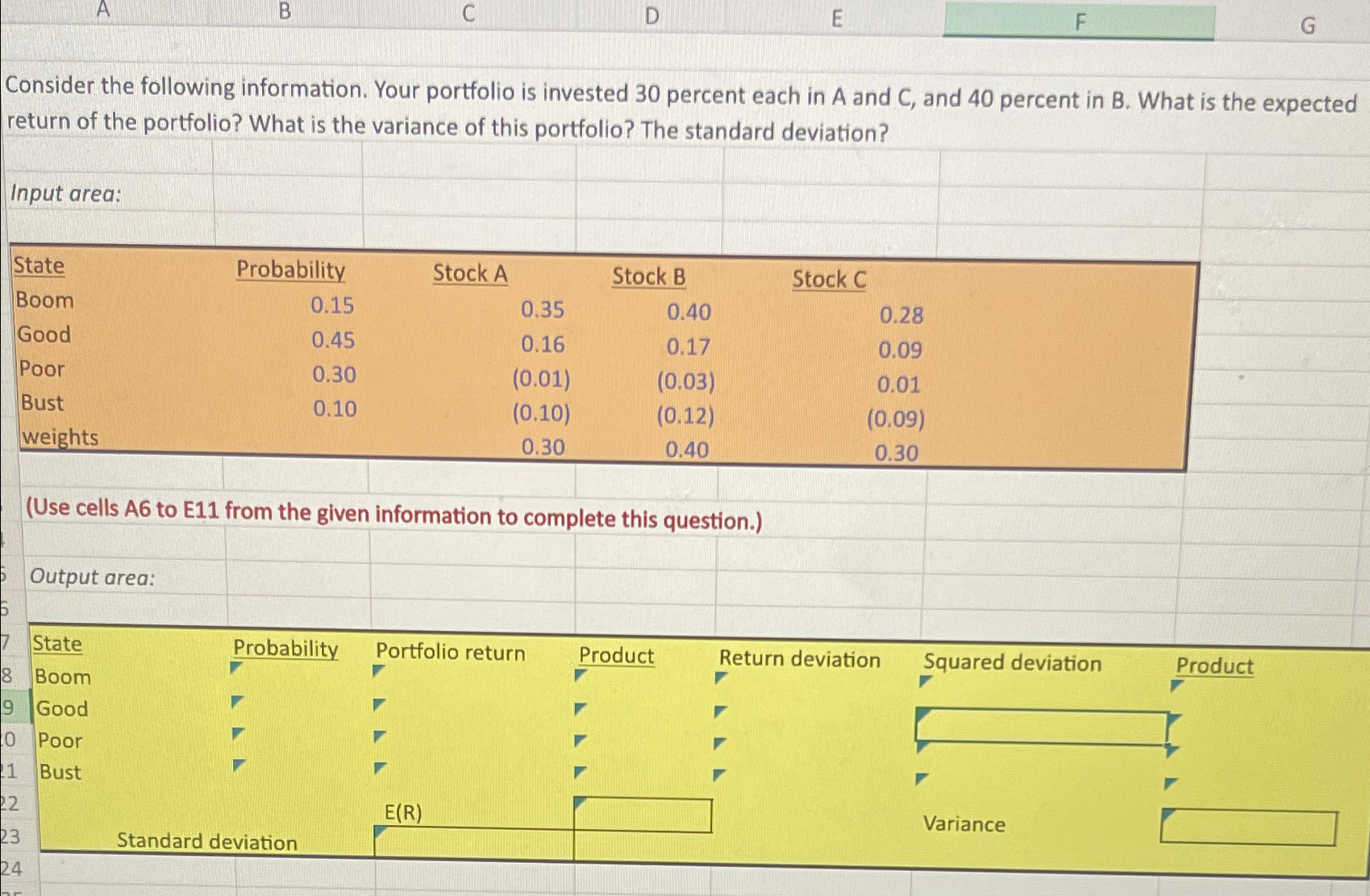 Solved Consider the following information. Your portfolio is | Chegg.com
