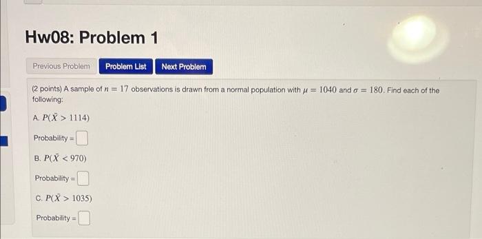 Solved Hw08: Problem 1 Previous Problem Problem List Next | Chegg.com
