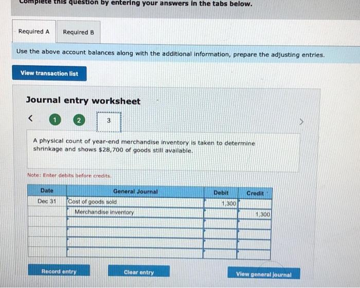 Solved The following list includes selected permanent | Chegg.com